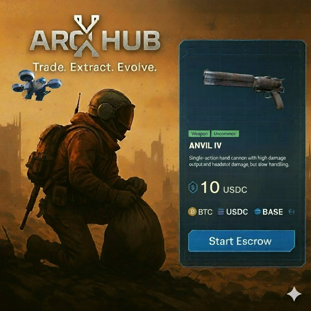 ArcX Hub — Coming Soon | Player-Created Crypto Marketplace for Arc Raiders